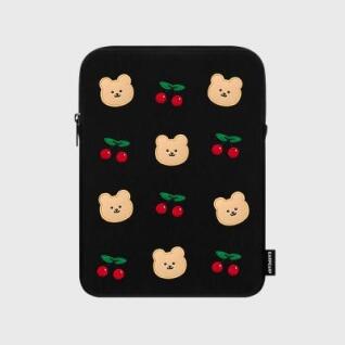 POOM | Dot cherry bear-ipad pouch(아이패드 파우치)