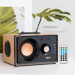POOM | 레트로 무선 블루투스스피커 LBT-W04S 우퍼 FM라디오