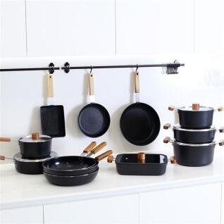 POOM | 오슬로 IH 인덕션 우드핸들 냄비/후라이팬 12종세트