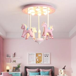 POOM | boaz 핑크유니콘 방등(LED) 키즈 카페 인테리어 조명