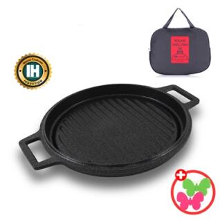 POOM | 키친아트 라운드 그릴팬(인덕션) 23cm 고기 불판 그릴
