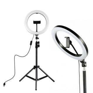 POOM | 삼각대 USB LED 링라이트 방송 촬영 링 조명 LIGHT33