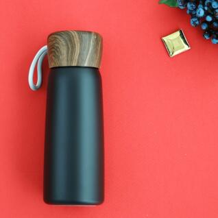 POOM | 우드 진공 스텐 텀블러 400ml(블랙)