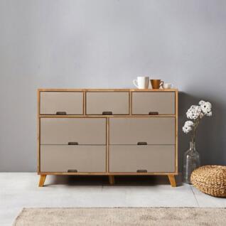 POOM | 소킨 모던 3단 와이드 서랍장 1200