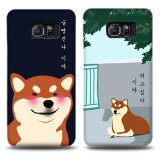 POOM | 프리미엄 혼잣말 감성 시바견시리즈(갤럭시S10 5G)