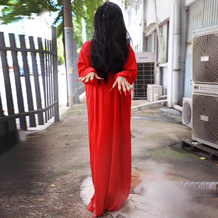 POOM | 귀신소복 할로윈 코스프레 4종 풀세트 (레드)