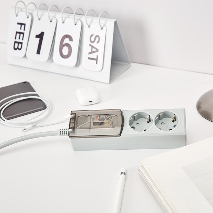 POOM | 2구 고용량멀티탭 접지 누전차단기 멀티콘센트 전선 (20A) 2M 3M 5M