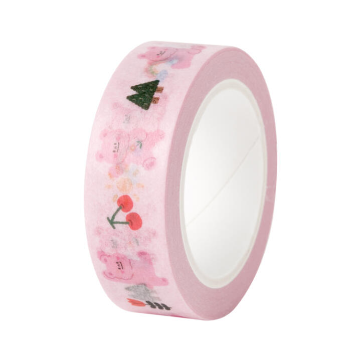 POOM | 마스킹테이프 핑크베어 (16010419)