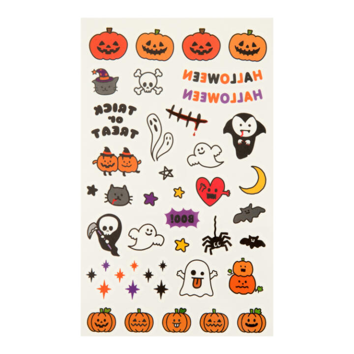 POOM | 할로윈 타투스티커 펌킨이모지 (04011199)