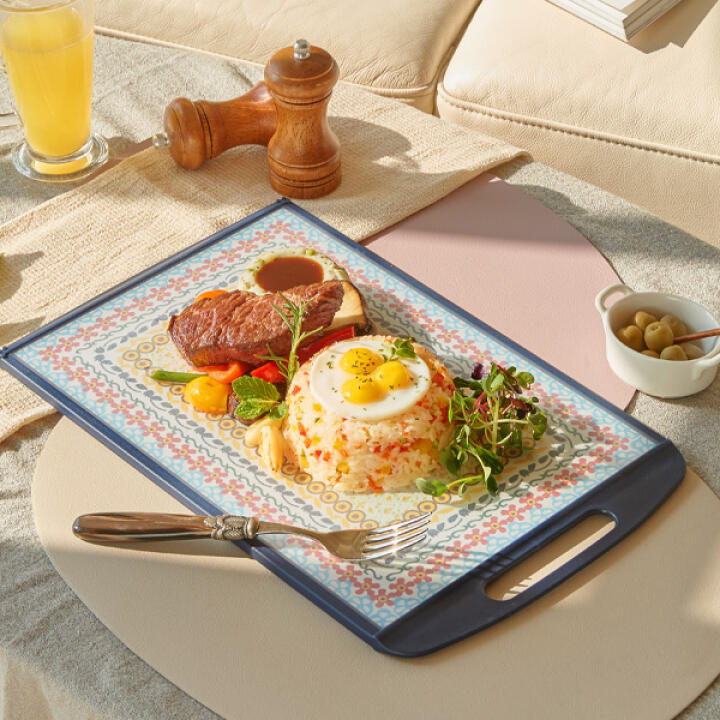 POOM | [파뷔에]슐레지엔 항균양면 대+라운드 도마 2P SET