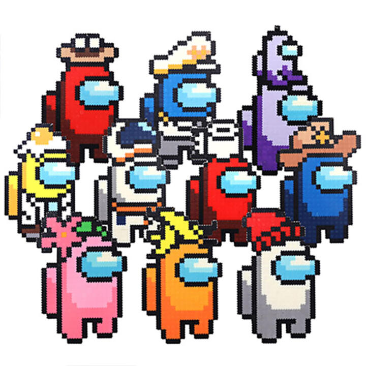 POOM | 디폼 블럭 평평 어몽어스 10종 모음