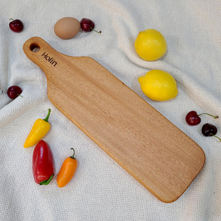 POOM | Holin 마호가니 원목 도마 핸들 롱스퀘어