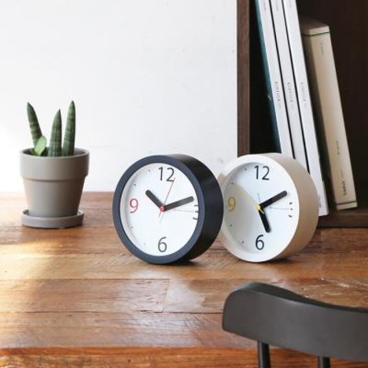 POOM | 모던 플러스 무소음 탁상시계(2color)