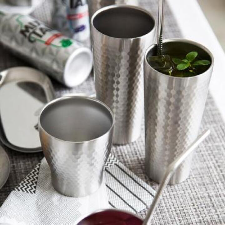 POOM | 스텐 보온보냉 이중 맥주 냉장고 물 컵 잔 (350ml)