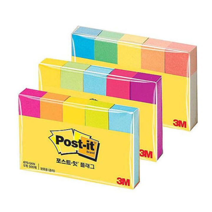 POOM | 3M 포스트잇 페이지마커 670-5칼라 [00031621]