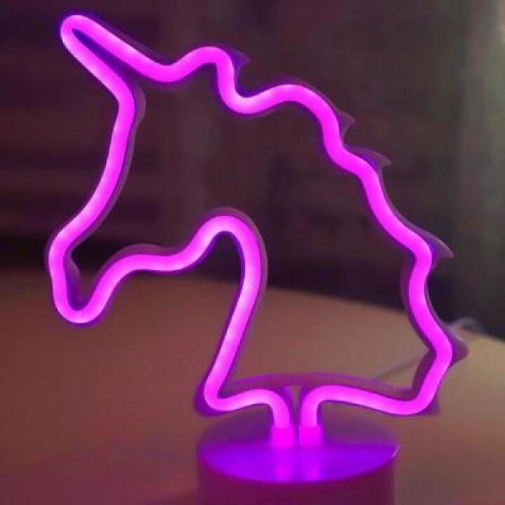 POOM | LED 네온 전구 USB 조명등 (유니콘)