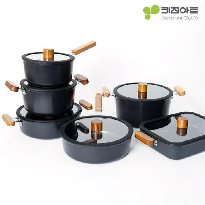 POOM | 키친아트 포르트 IH 인덕션냄비 6종세트 (18+20+24양수+24전골+사각전골+멀티팟)