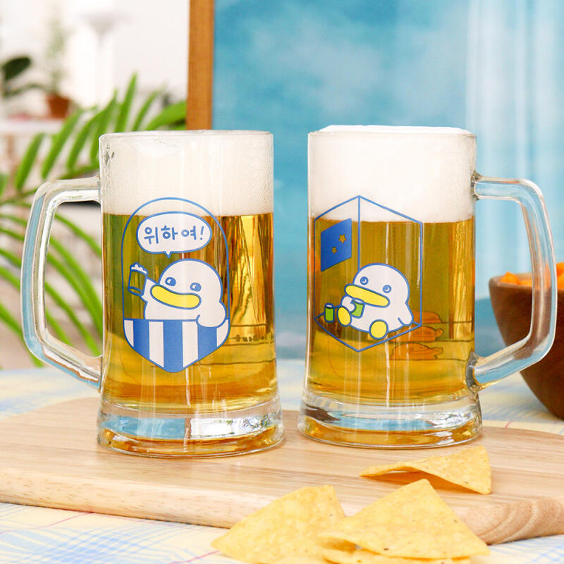 POOM | 곽철이굿즈_맥주잔 2P 세트400ml