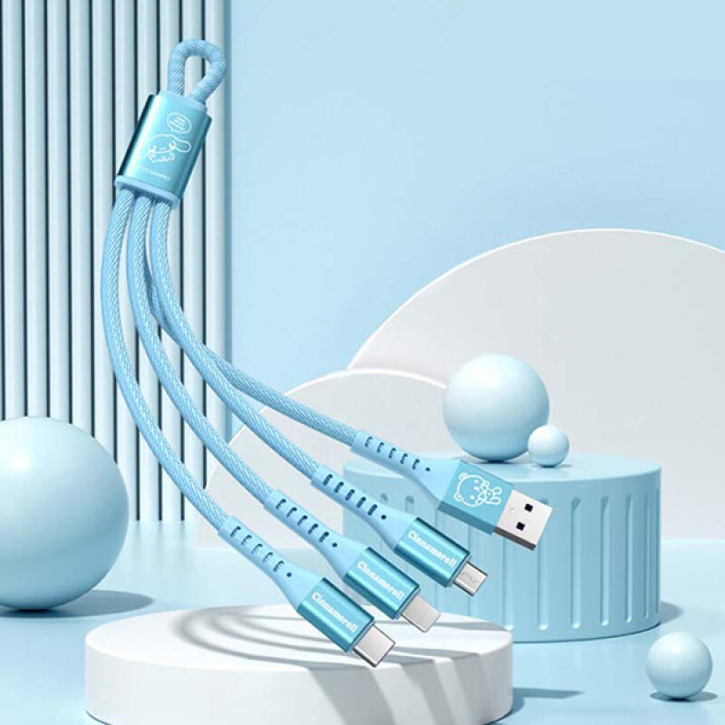 POOM | 산리오 3in1 usb 케이블 시나모롤(H12567)