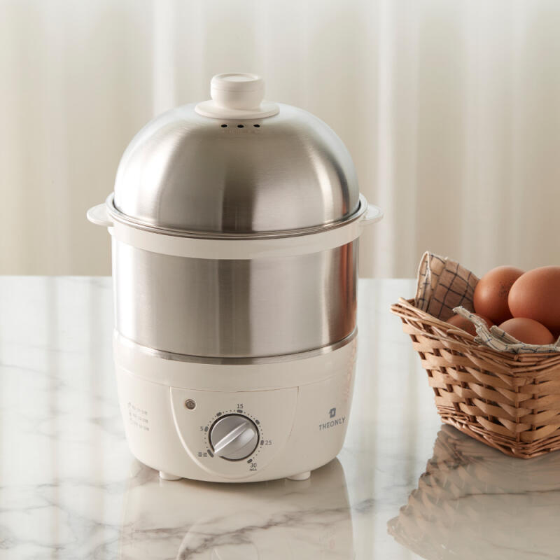 POOM | FULL스텐 전기찜기 30분 타이머 계란 스팀찜기