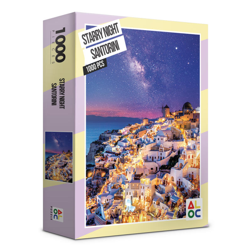 POOM | (알록퍼즐)1000피스 별밤의 산토리니 직소퍼즐 AL3015