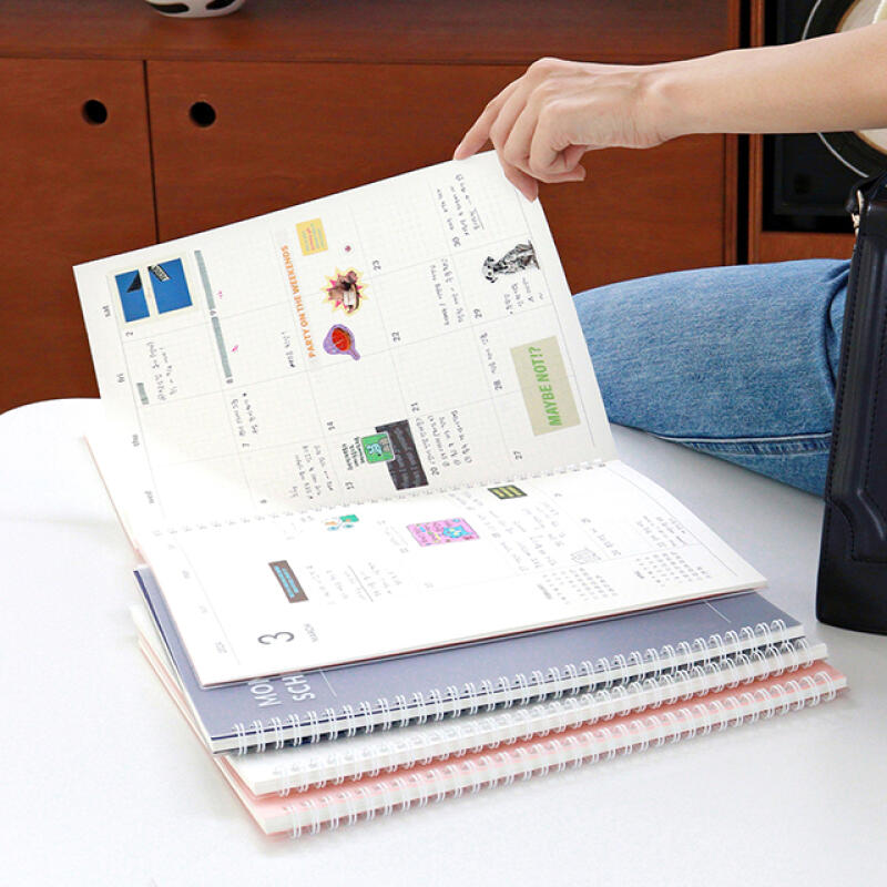 POOM | 2024 기본 A4 스프링 스케줄러 (날짜형 먼슬리)