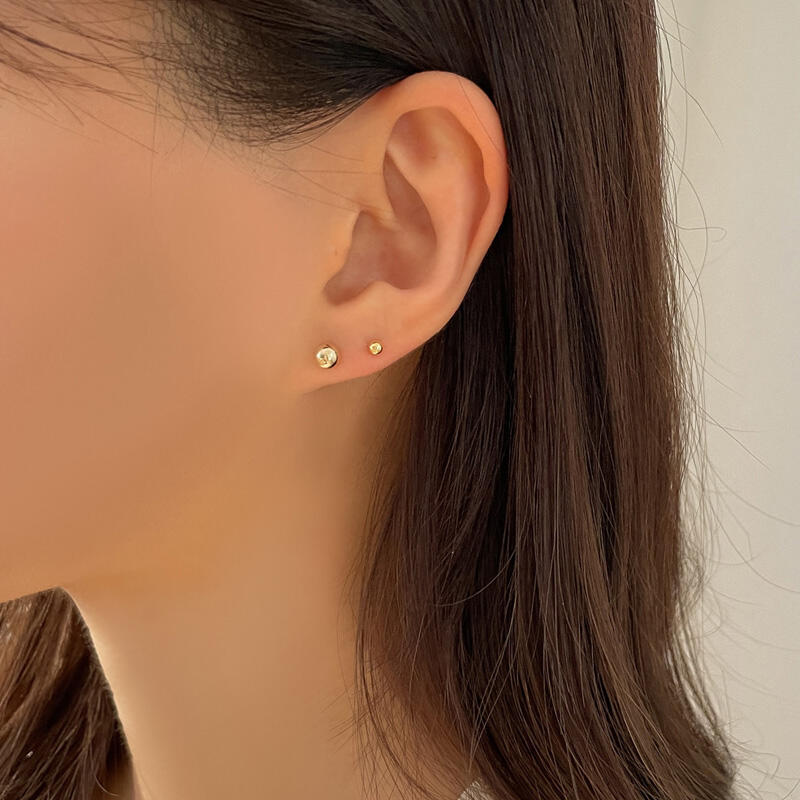 POOM | 14K 한달 이어링 귀걸이 기프트 박스(검정박스)