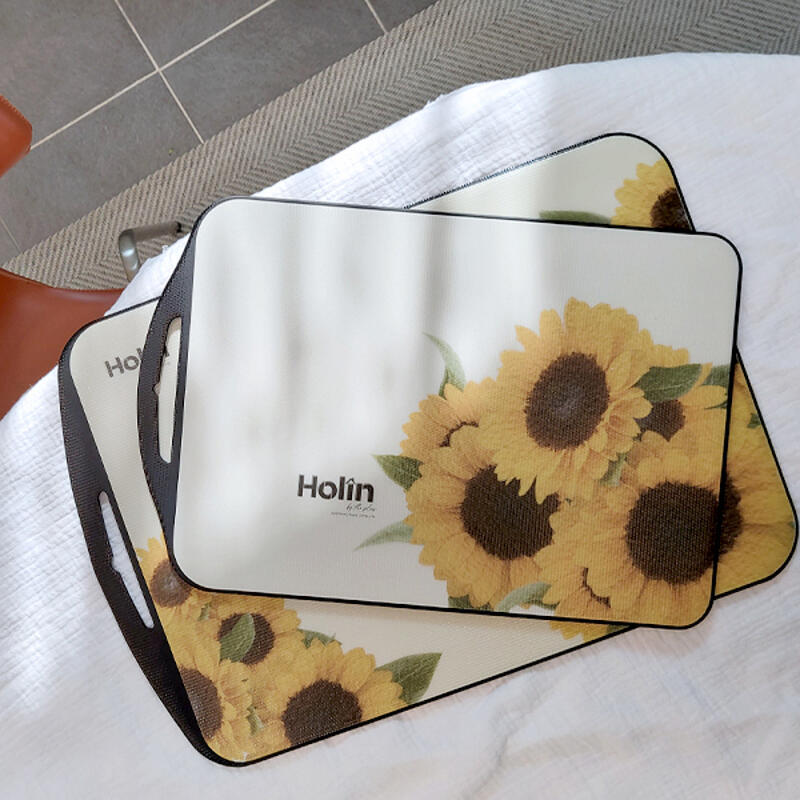 POOM | [Holin] 국산 TPU 양면 도마 (중+대) SET 썬플라워
