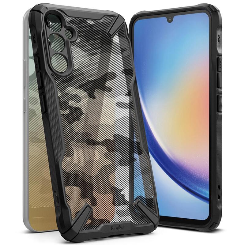 POOM | 갤럭시A34 5G 링케 퓨전X 범퍼 보호 케이스 / 카모블랙