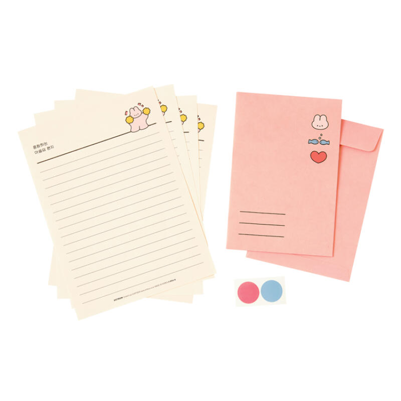 POOM | 응원토끼 편지지 (02005618)