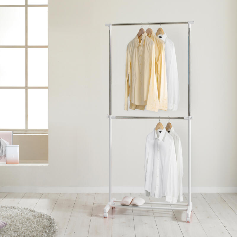 POOM | 프라임 슬림 이동식2단행거