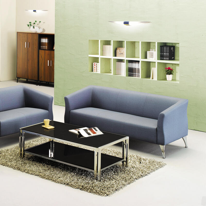 POOM | 위트니 3인 레자소파-블루