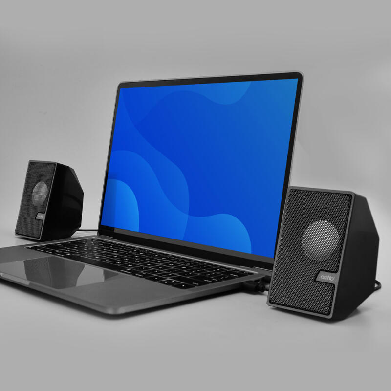 POOM | 엑토 USB 전원 2채널 PC 노트북 미니 스피커 SPK-23