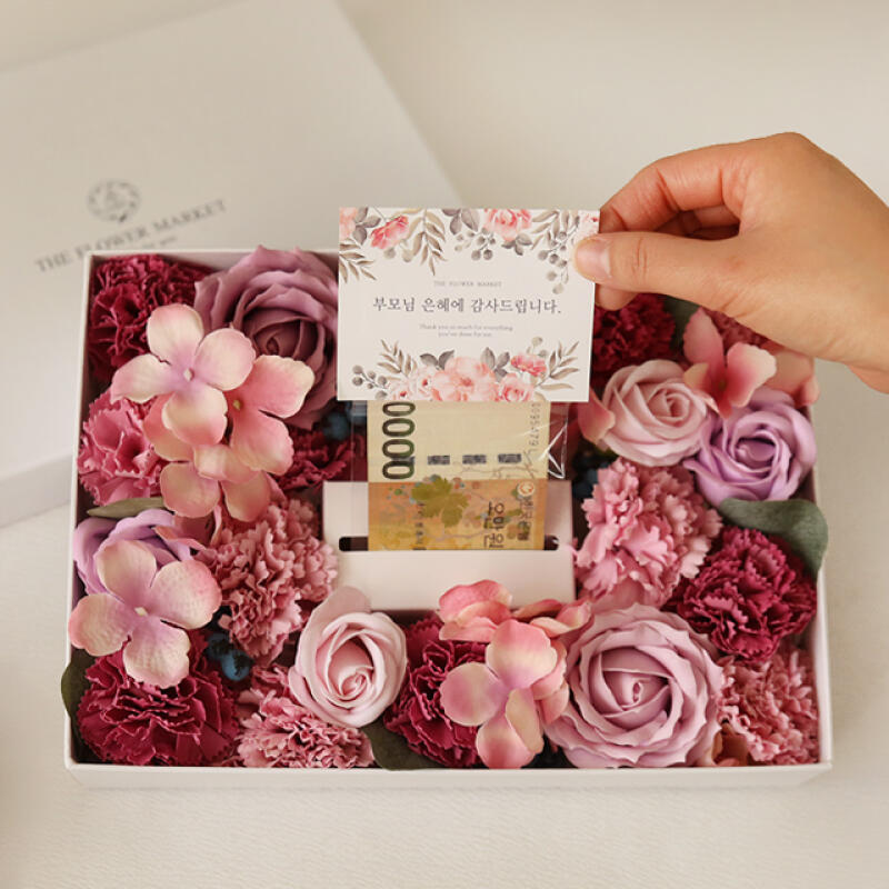 POOM | 반전플라워용돈박스 - 러블리 비누꽃믹스 [2color]