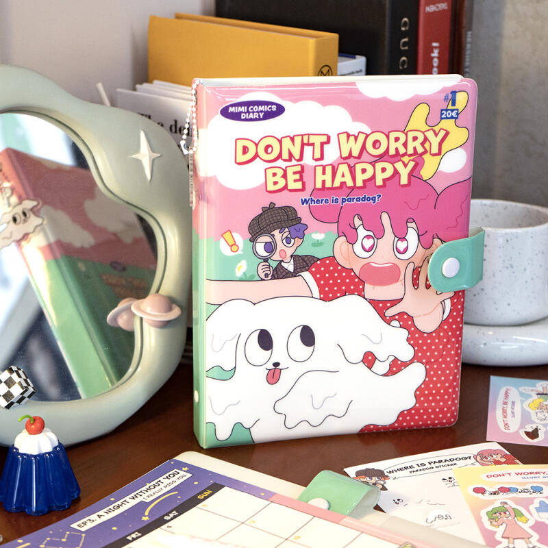 POOM | 루카랩 2023 돈워리 비해피 A5 6공 다이어리 팩