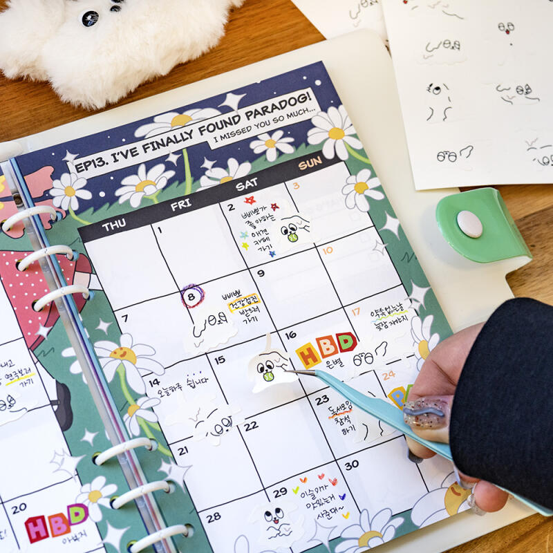 POOM | 루카랩 2023 돈워리 비해피 A5 6공 다이어리 팩