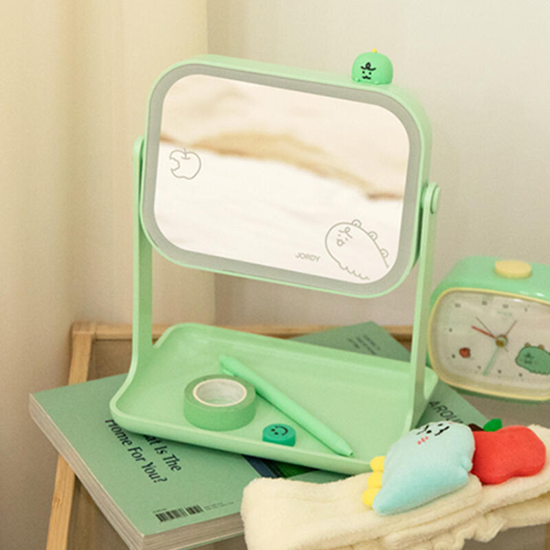 POOM | 카카오프렌즈 니니즈 LED 거울 (화장대 탁상 조명)