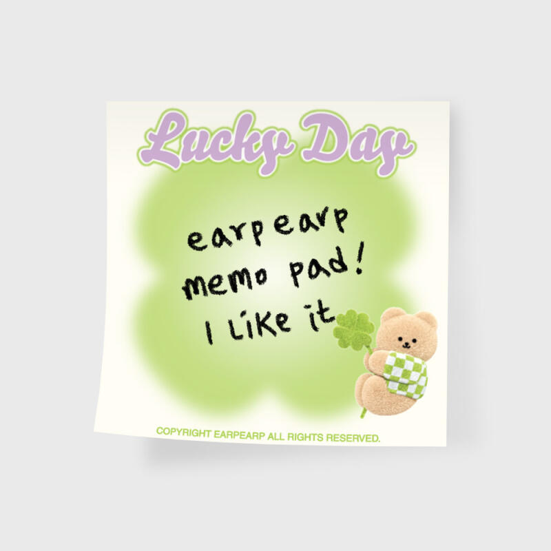 POOM | CLOVER COVY-GREEN(떡메모지)