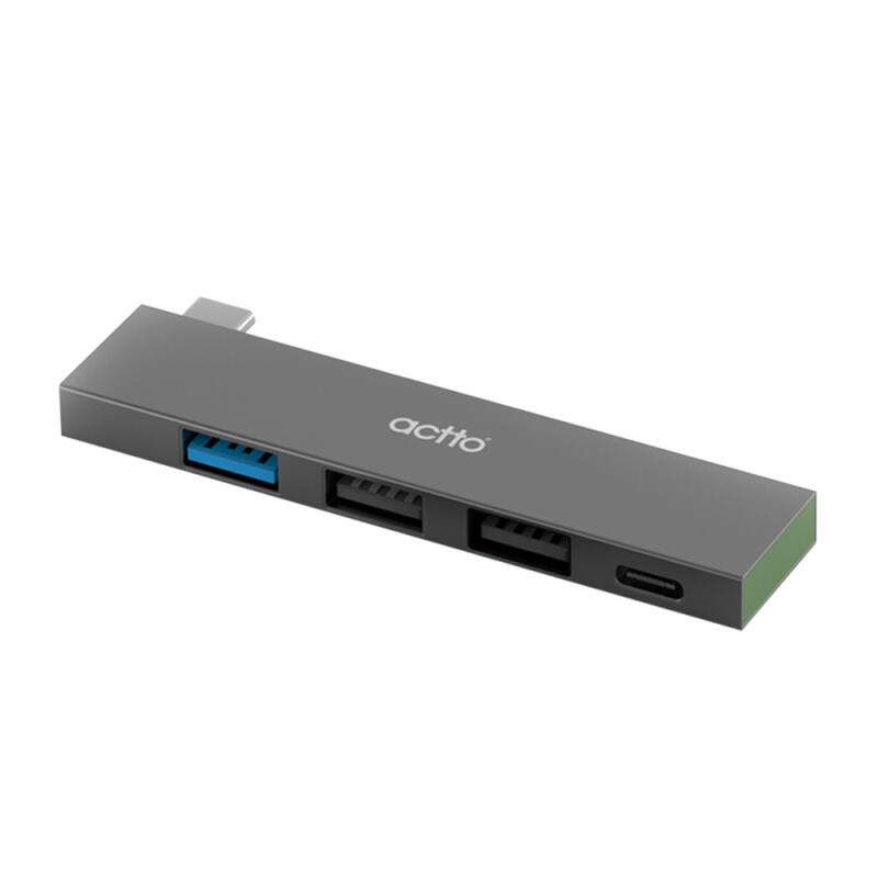 POOM | 엑토 C타입 USB 3.2 4포트 일체형 멀티허브 HUB-43