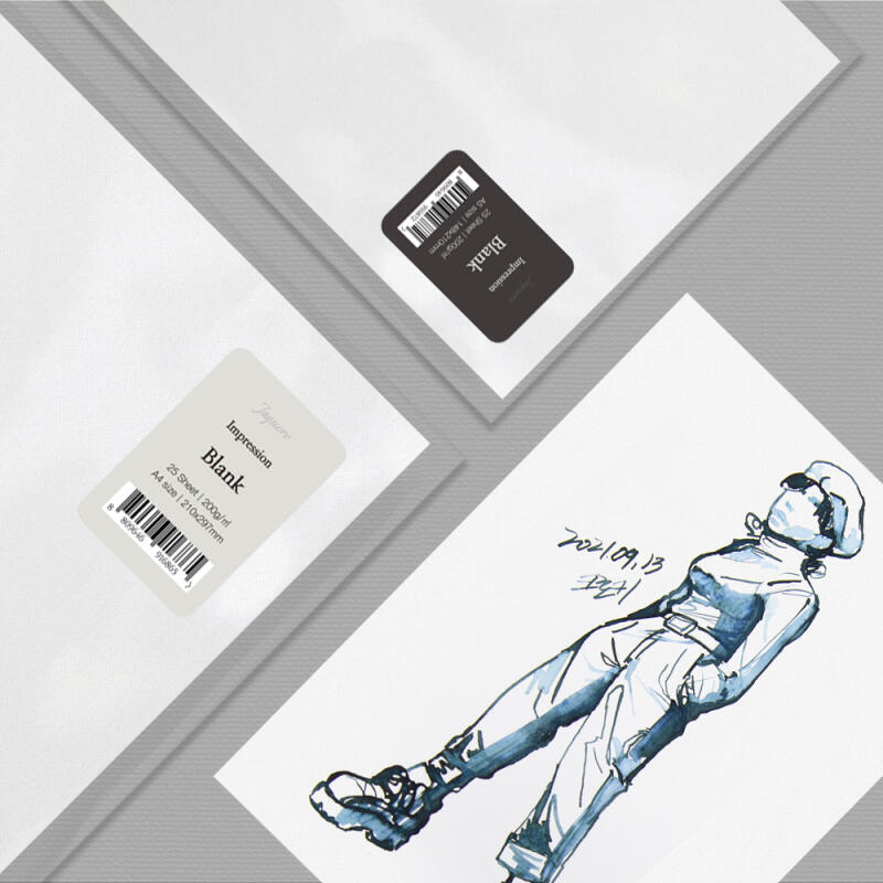 POOM | 잉크 전용 Impression 임프레션 페이퍼 낱장 02_A4