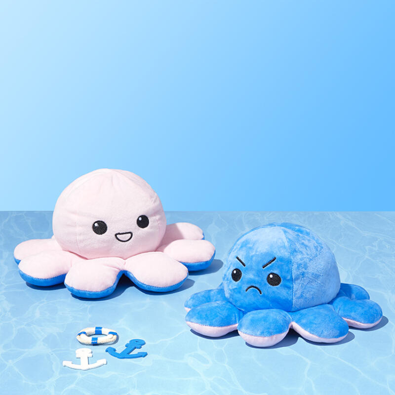 POOM | 문어인형 30cm 연핑크-파랑 (34010811)