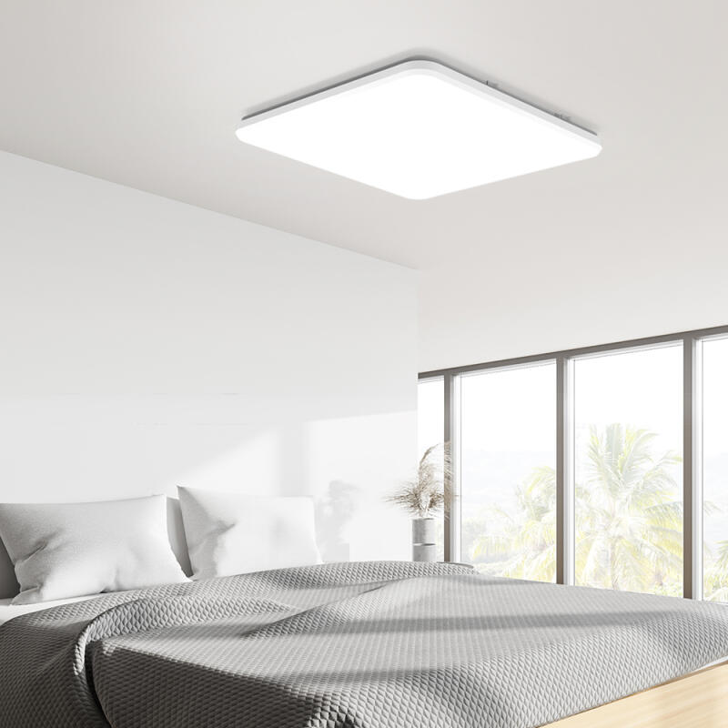 POOM | 번개표 LED 아크릴 사각 방등 50W 천장등 거실등