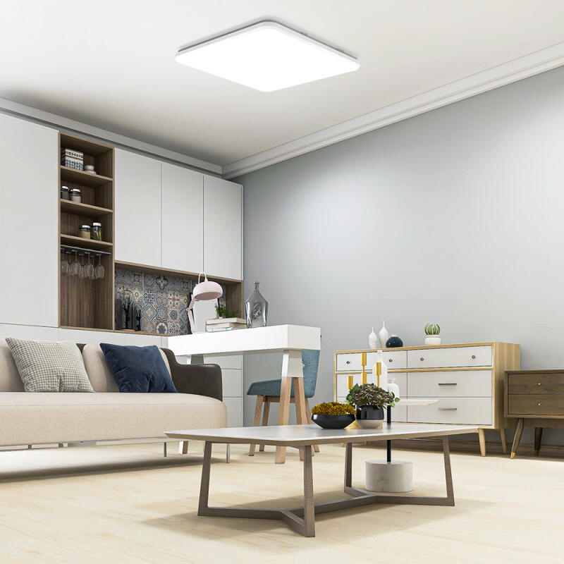 POOM | 번개표 LED 아크릴 사각 방등 50W 천장등 거실등