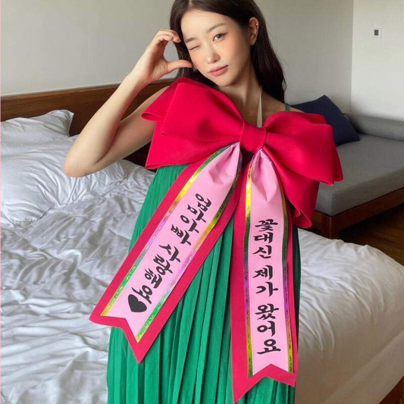 Poom 대형 왕 리본 인간 화환 시즌2 3color 화환