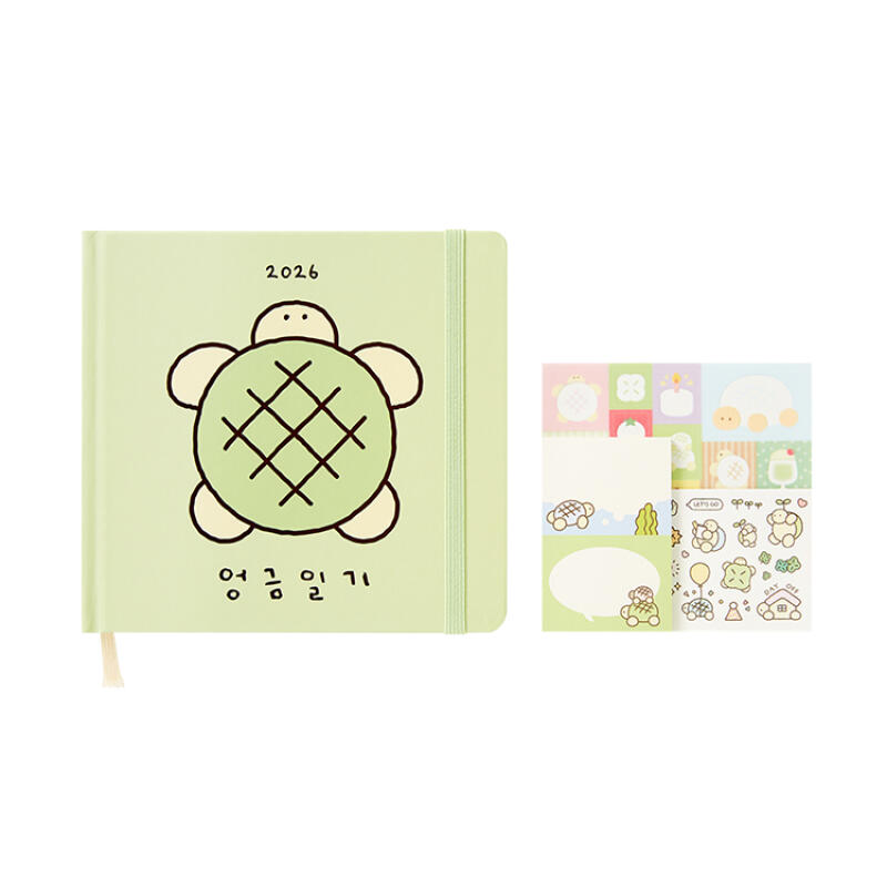 POOM | 2026 엉금일기 다이어리 그린 (04013978)
