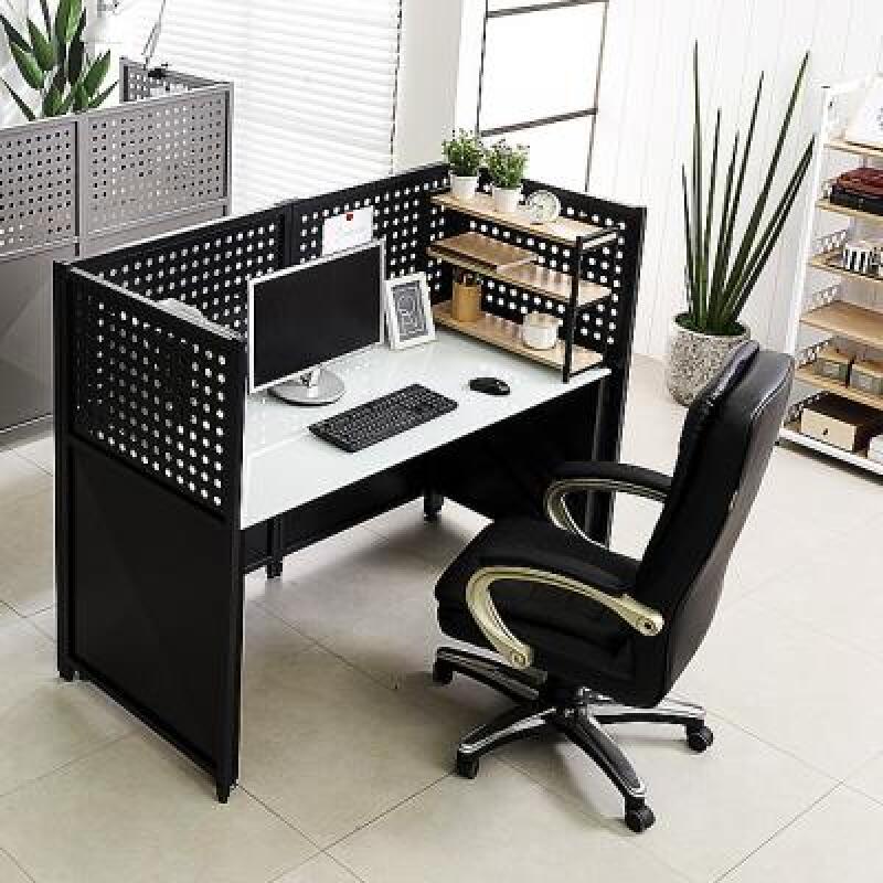 POOM | 철재 타공 800 파티션 업소 사무실칸막이 책상 독서실