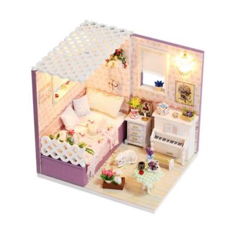 POOM | [adico]DIY 미니이처 하우스 - 블루 텍스쳐 하우스