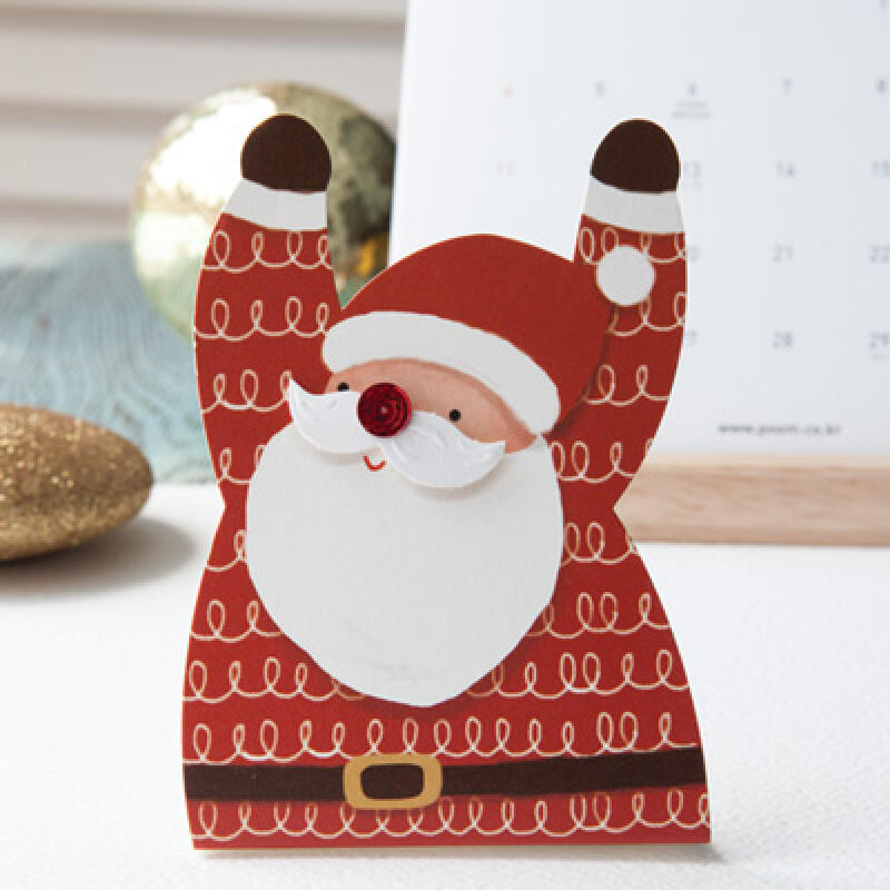 POOM | 크리스마스 모양 미니카드 세트 12종 set (FS512)