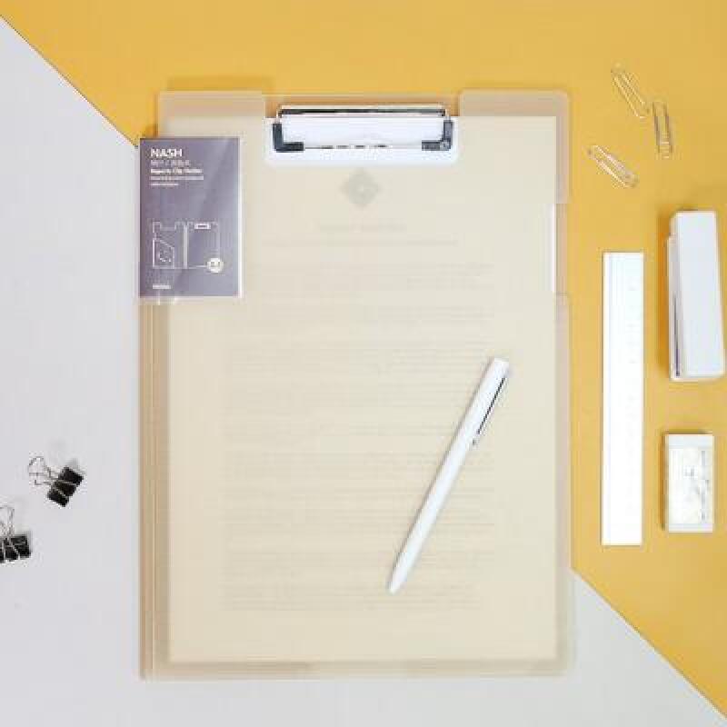 POOM | 사무실 학원 대학교 A4 커버형 클립파일판 레포트