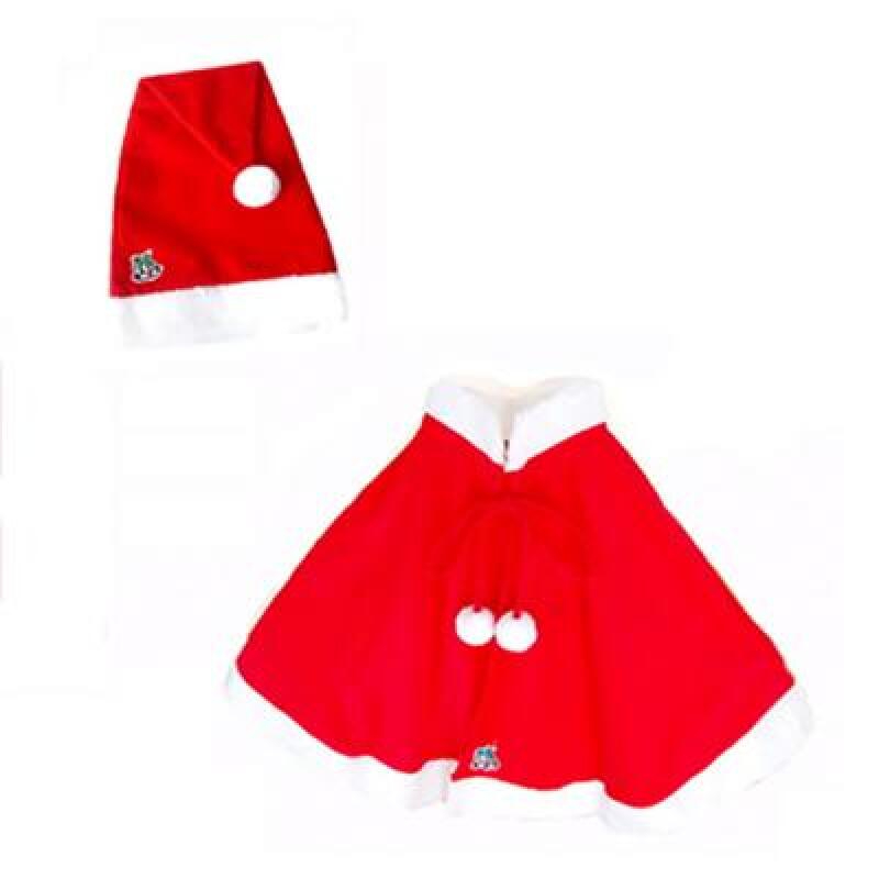 POOM | 성인 고급형 산타망토 SET (산타 망토 + 산타 모자)